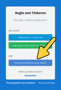 Lab – TinkerCad inloggen – 3D tekenen voor thuis en op school – Junior IOT
