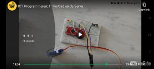 Arduino programmeren – TinkerCad en de servo – Junior IOT