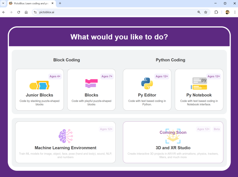 PictoBlox kennismaking – Junior IOT