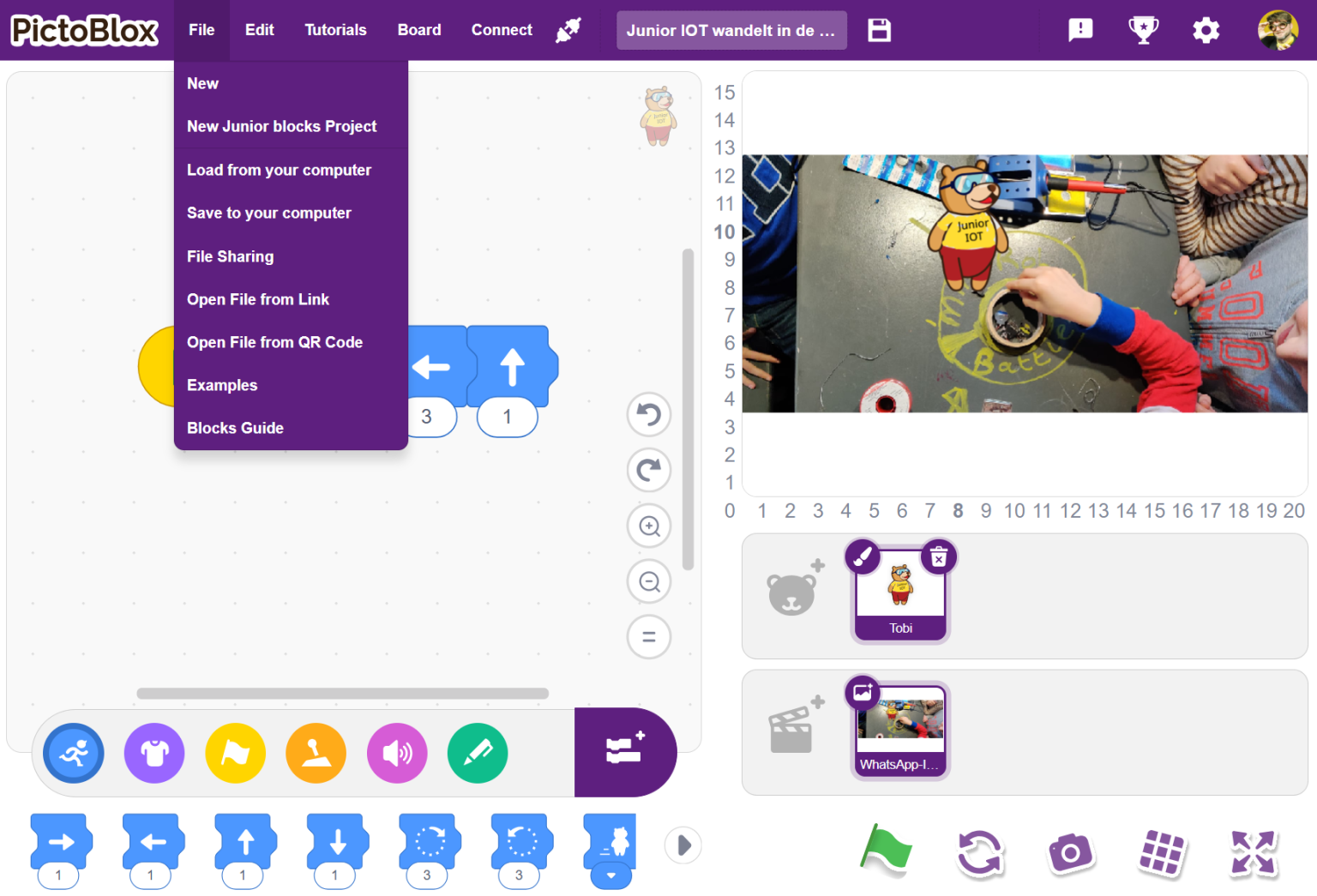PictoBlox kennismaking – Junior IOT