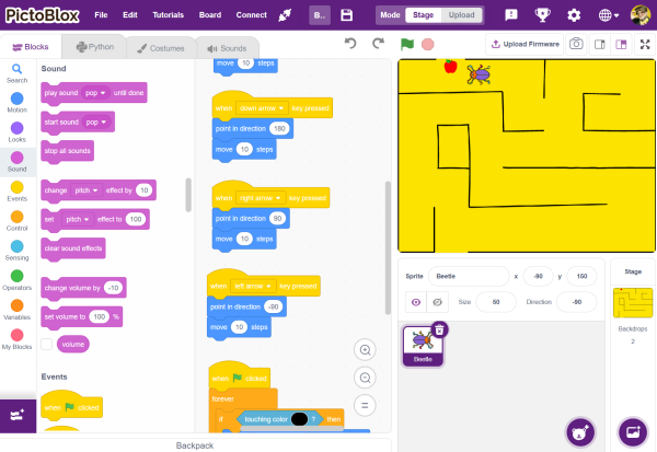 PictoBlox kennismaking – Junior IOT